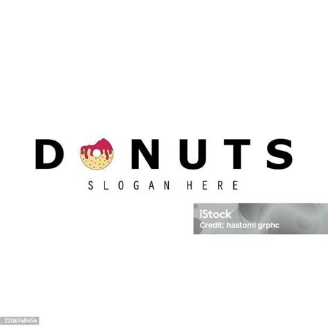 도넛 가게 로고 벡터 일러스트 레이 션 딸기 핑크 도넛 비즈니스 로고 벡터에 대 한 달콤한 음식에 대한 스톡 벡터 아트 및 기타 이미지 달콤한 음식 도넛 디자인