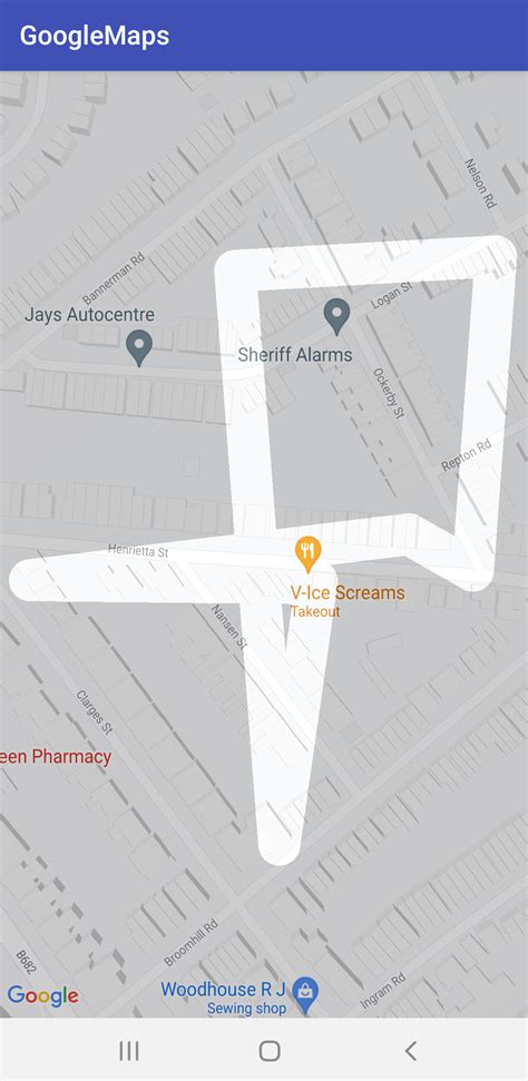 Android Google Maps Cut Hole In Polygon Using Polyline Stack Overflow