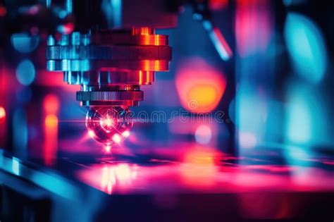 A Small Object Is Being Illuminated By A Light Source Stock