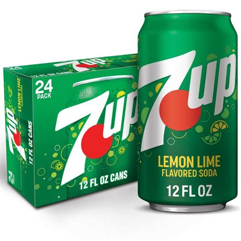 7up Lemon Lime Caffeine Free Soda Cans 24 Pk 12 Fl Oz Lemon Lime Caffeine Free Lime