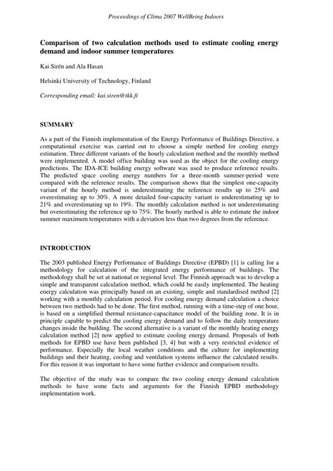 Power Demand Calculation Methods