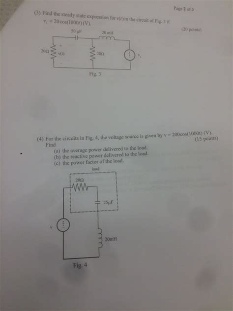Solved Find The Steady State Expression For V T In The Chegg
