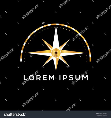 Compass Vector Logo Stock Vector Royalty Free 647468878 Shutterstock