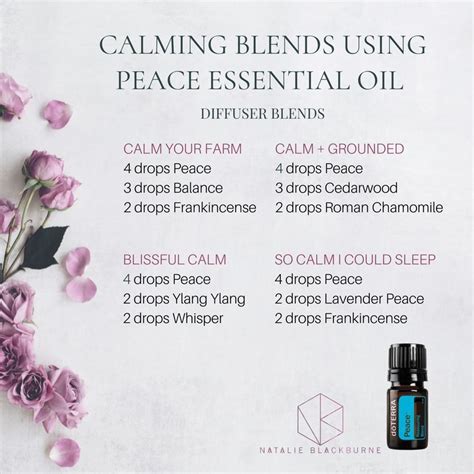 Peace Diffuser Blends Calming Essential Oil Recipes