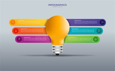 Vector Idea Light Bulb Circle Infographic Template For Graphs Charts Diagrams Business