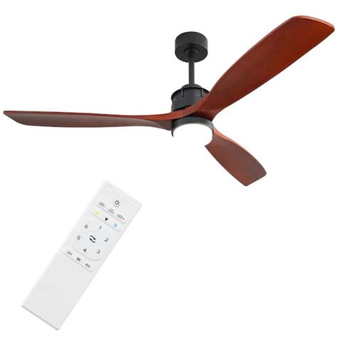Sofucor 60 In Integrated Led Indooroutdoor Black Ceiling Fan With