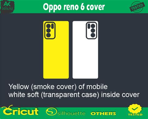Oppo Reno 6 Cover Mobile Skin Vector Template Ak Digital File