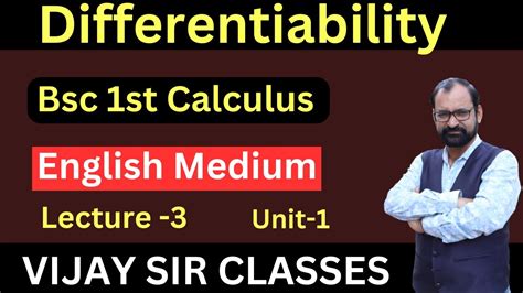 Differentiability Question Bsc 1st Calculus L 3 Youtube
