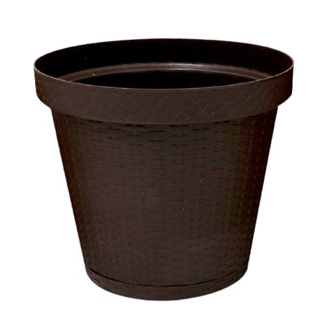 Macetera Chocolate Decorativa De 255 X 20cm 37523 Elbaratillo