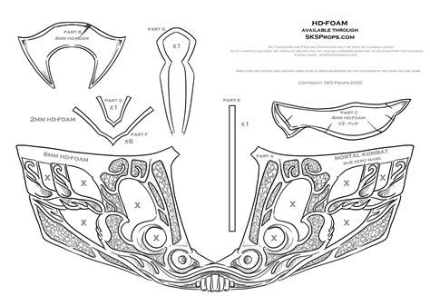 Free Cosplay Foam Templates Resourcesplz