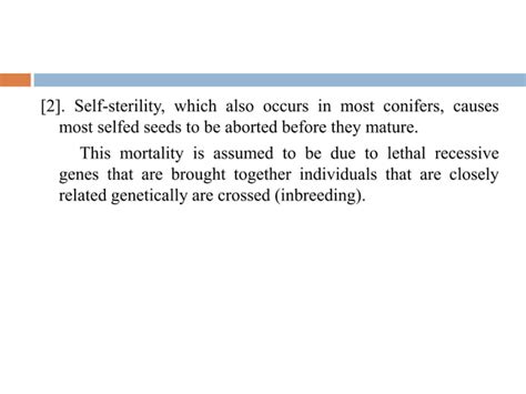 Mating System Dynamics In Trees Pptx