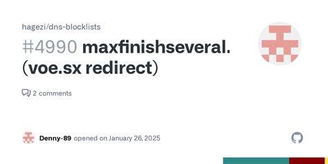 Voesx Redirect · Issue 4990 · Hagezidns Blocklists · Github