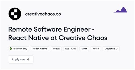 Himalayas On Linkedin Remote Software Engineer React Native Job At Creative Chaos