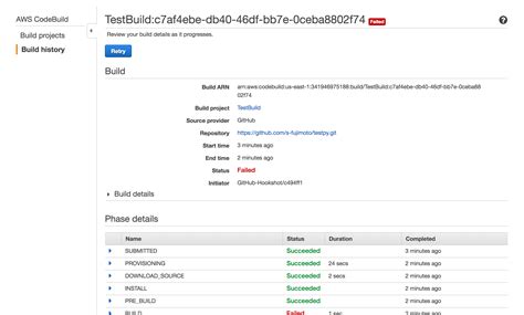 Codebuild で Github のプルリクエストを自動ビルドして、結果を表示する Developersio