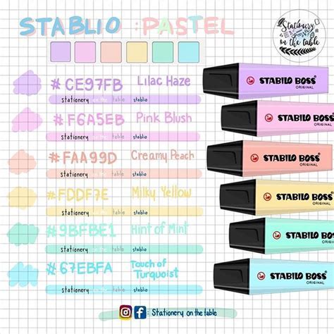 Stablio X Hexcode My Highlight Color Palette On Goodnotesapp You
