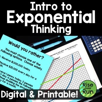 Exponential Functions Introduction Activity In Digital And Printable