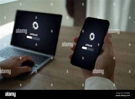 Installing Software Update Process Upgrade Technology Concept Software Update Stock Photo Alamy