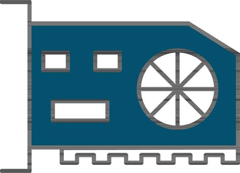 Gpu Graphics Processing Unit Icon In Flat Style 24343410 Vector Art At Vecteezy