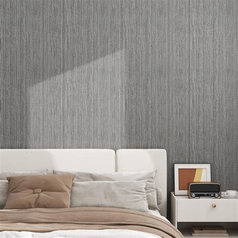 Papel Tapiz Autoadhesivo Para Despegar Y Pegar Color Gris Oscuro 24 X