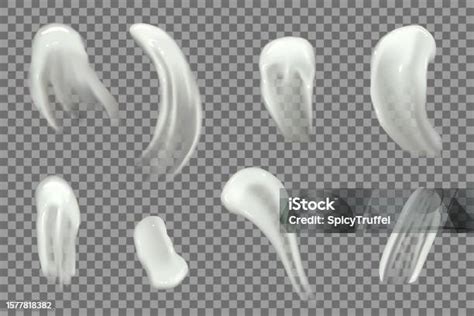 액체 크림 젤 번짐 화장품 질감 자외선 차단제 로션 스트로크의 현실적인 평면도 얼굴 스킨케어 치약 드롭 메이크업 제품 유체