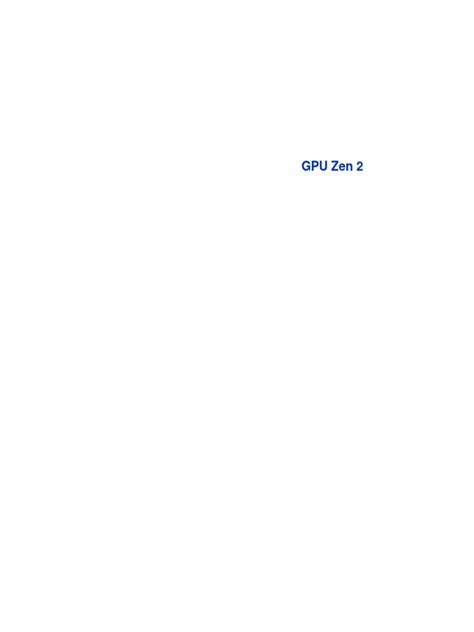 Gpu Zen 2 Advanced Rendering Techniques 179758314x 9781797583143 Pdf Shader Rendering