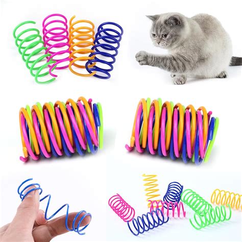 Tocirelo Cat Spring Toy Colorful Cat Toys For Indoor Cats Interactive
