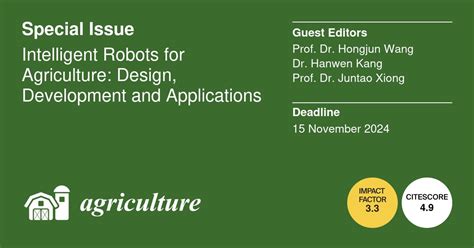 Agriculture Mdpi On Linkedin 5th Specialissue Robots Horticulture