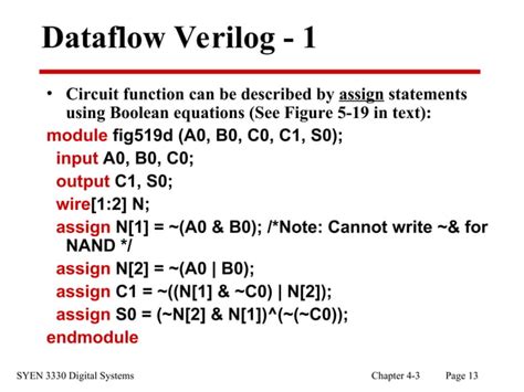 Lecture4 3ppt On Verilog Hdl
