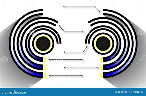 Concentric Infographics Diagram Step By Step In A Series Of Circle Element Of Chart Graph