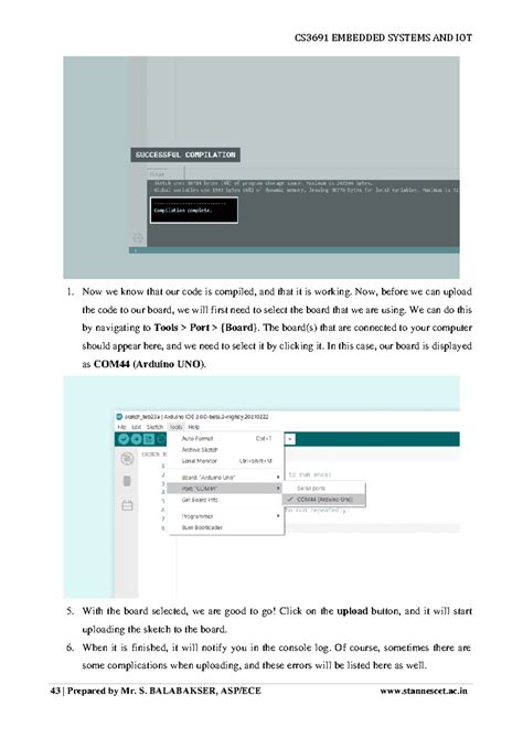 Cs3691 Embedded Systems And Iot 1086477228 Cs3691 Embedded System
