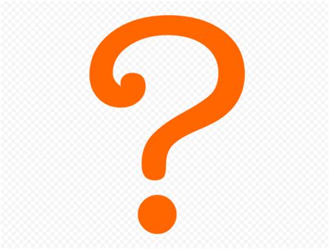 Orange Question Symbol Mark Icon Png Citypng