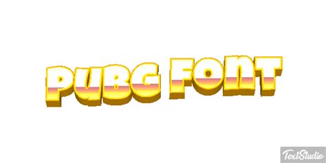 Pubg Font Font Animated  Logo Designs