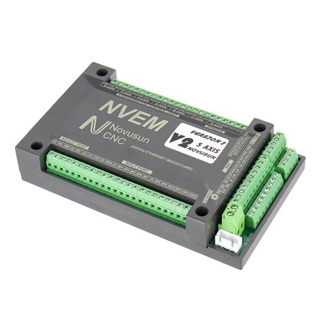 Nvem 5 Axis Cnc Controller Ethernet Mach3 Usb Interface Board Card Novusun For Cnc Engraving