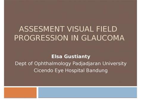 Analysis Ppt Assesment Visual Field Progression In Glaucoma