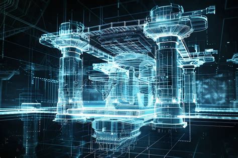 Artistic Building Design With Dynamic Lighting Effects Stock