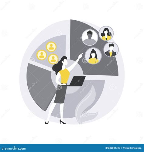 Audience Segmentation Abstract Concept Vector Illustration Stock