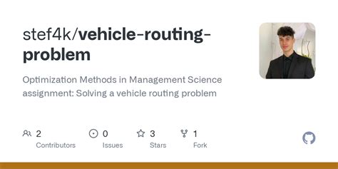 Github Stef4kvehicle Routing Problem Optimization Methods In