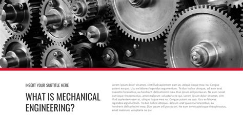 Mechanical Engineering Template Google Slides Business