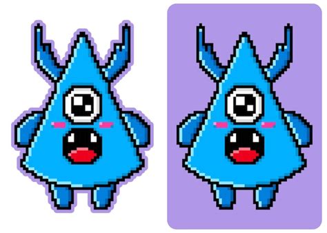 Premium Vector 8 Bit Cute Illustration Design Monster Vector