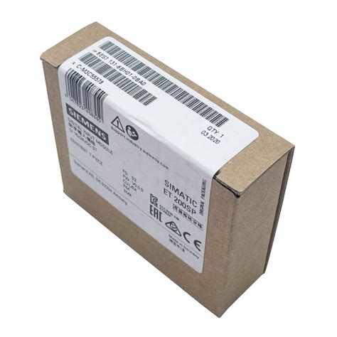 6es7131 6bh01 0ba0 simatic et 200sp digital input module siemens plc controller
