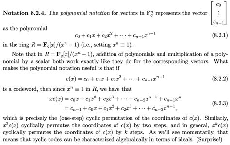 Co Notation 824 The Polynomial Notation For