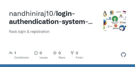 Github Nandhiniraj10login Authendication System In Flask Flask Login And Registration