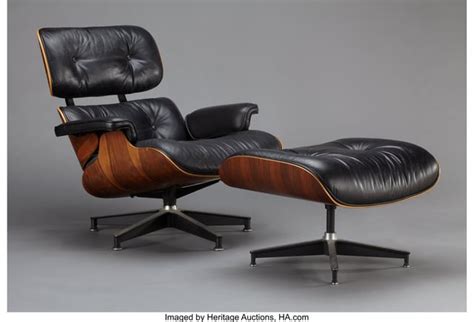An Assortment Of Eames ‘lounge Chairs And Ottomans Charles And Ray