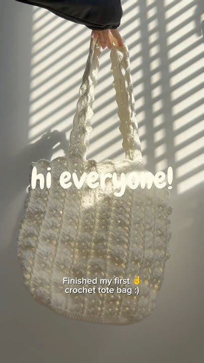 My First Crochet Tote Bag 👜 Adjusted Pattern From Fionajoinmerge
