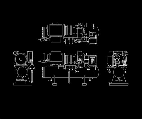 Refrigeration Compressor Cad Block At Vonda Carranza Blog