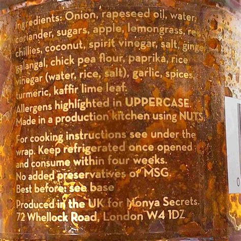 Nonya Secrets Rendang Curry Mix 170g Buy Online Uk Sous Chef Uk