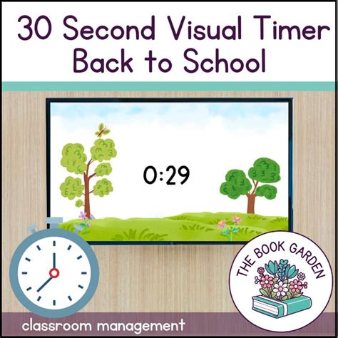 30 Second Classroom Management Visual Timer Back To School Time Management