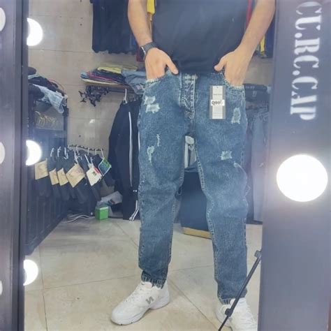 خرید و قیمت شلوار لی جین مام استایل مردانه رنگ آبی نفتی برند جیپ