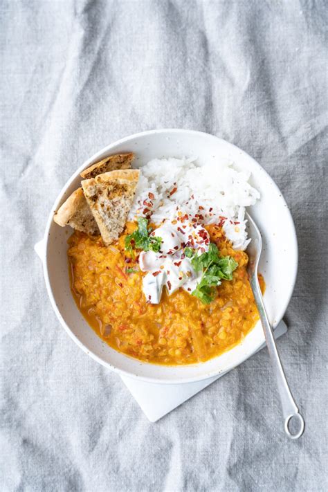 Indisk Dahl Med Grøntsager Indisk Vegetarret Med Grøntsager