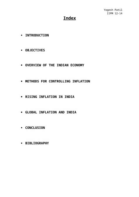 Doc Current Inflation In Indian Economy Dokumen Tips